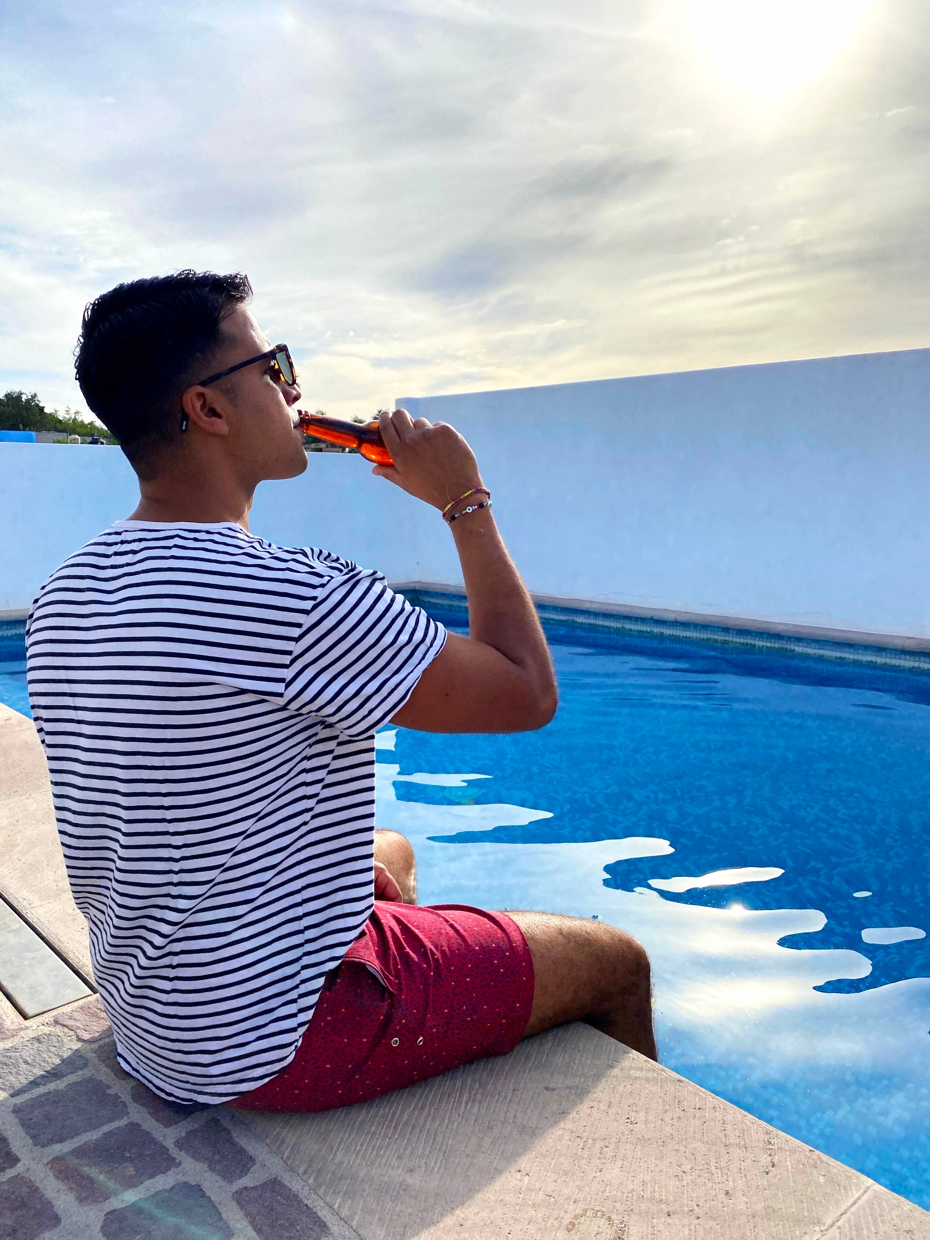 ERIC TRUNK IN PEBBLED MAROON – Copper Bottom Swim